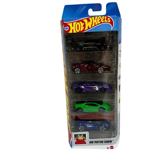 Hot Wheels | Toys | Hot Wheels 225 Hw Motor Show 5 Car Pack Ferrari ...